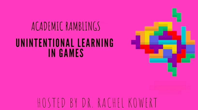 Academic Ramblings: Unintentional Learning in Games - Take This