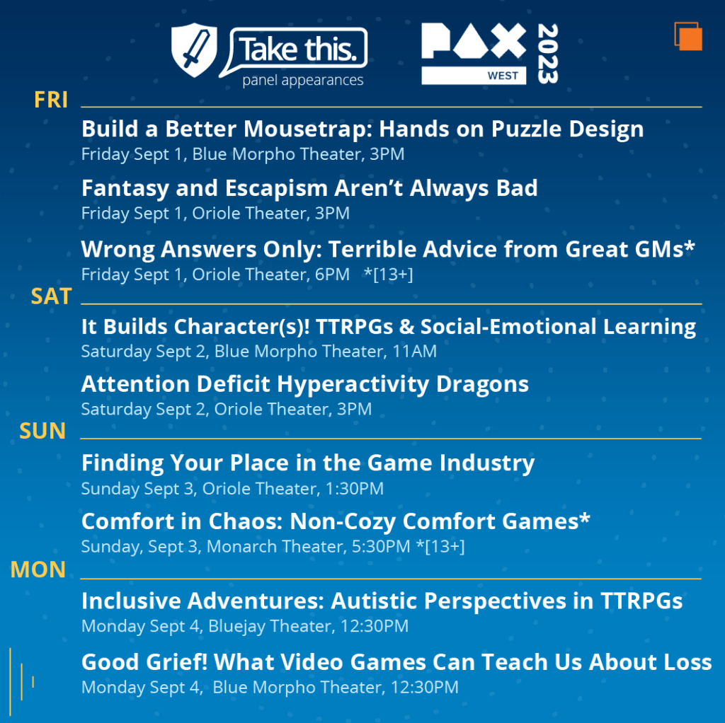 See You at PAX West 2023! - Take This